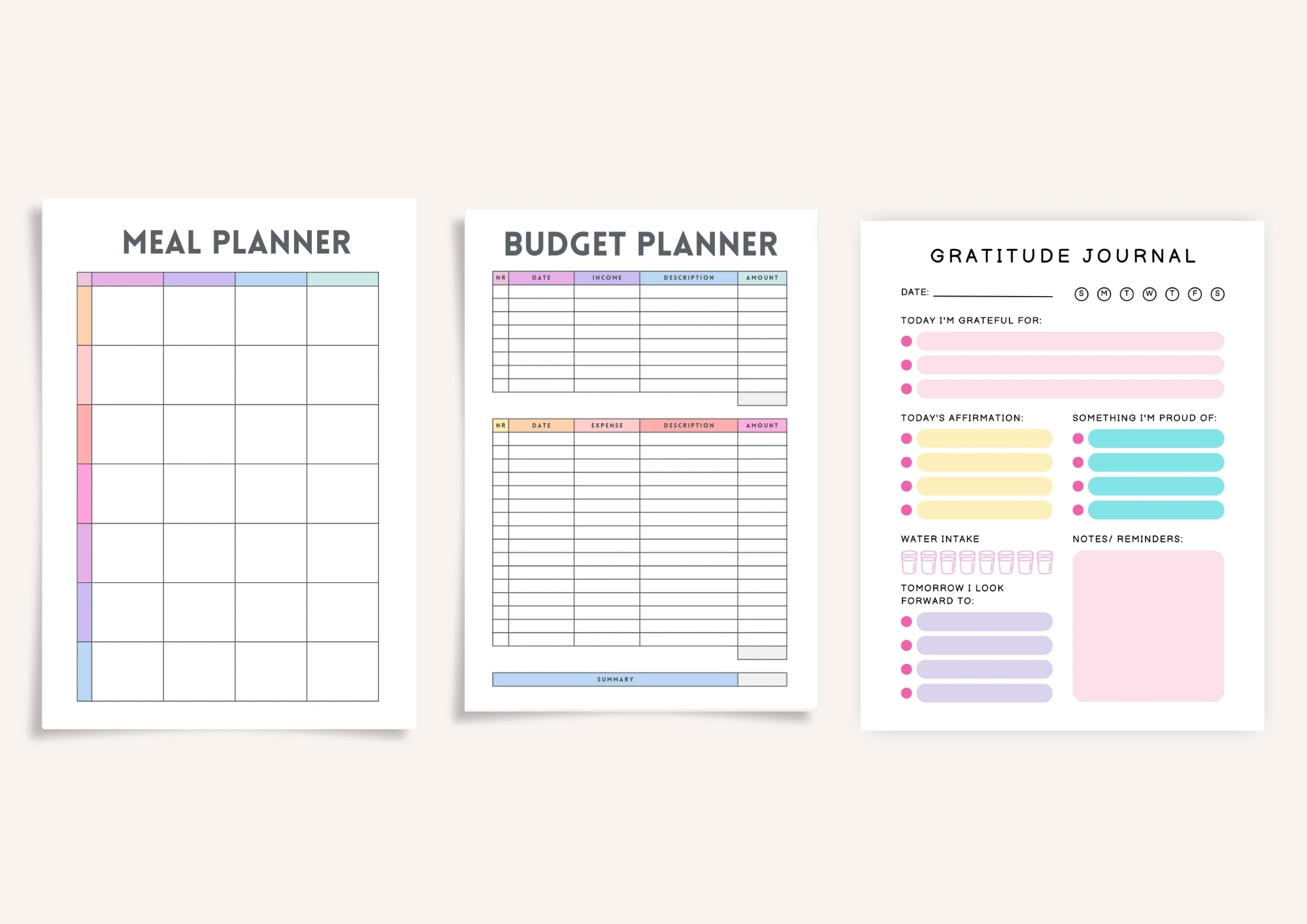 Canva planner template