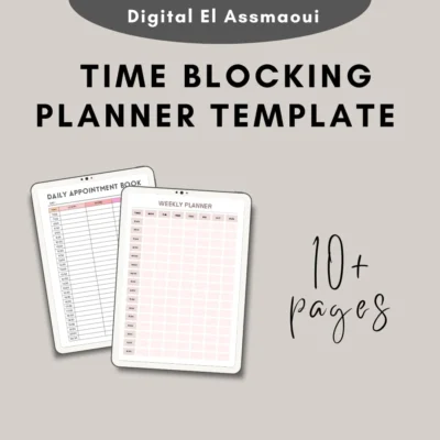 Digital & Printable Time Management Template